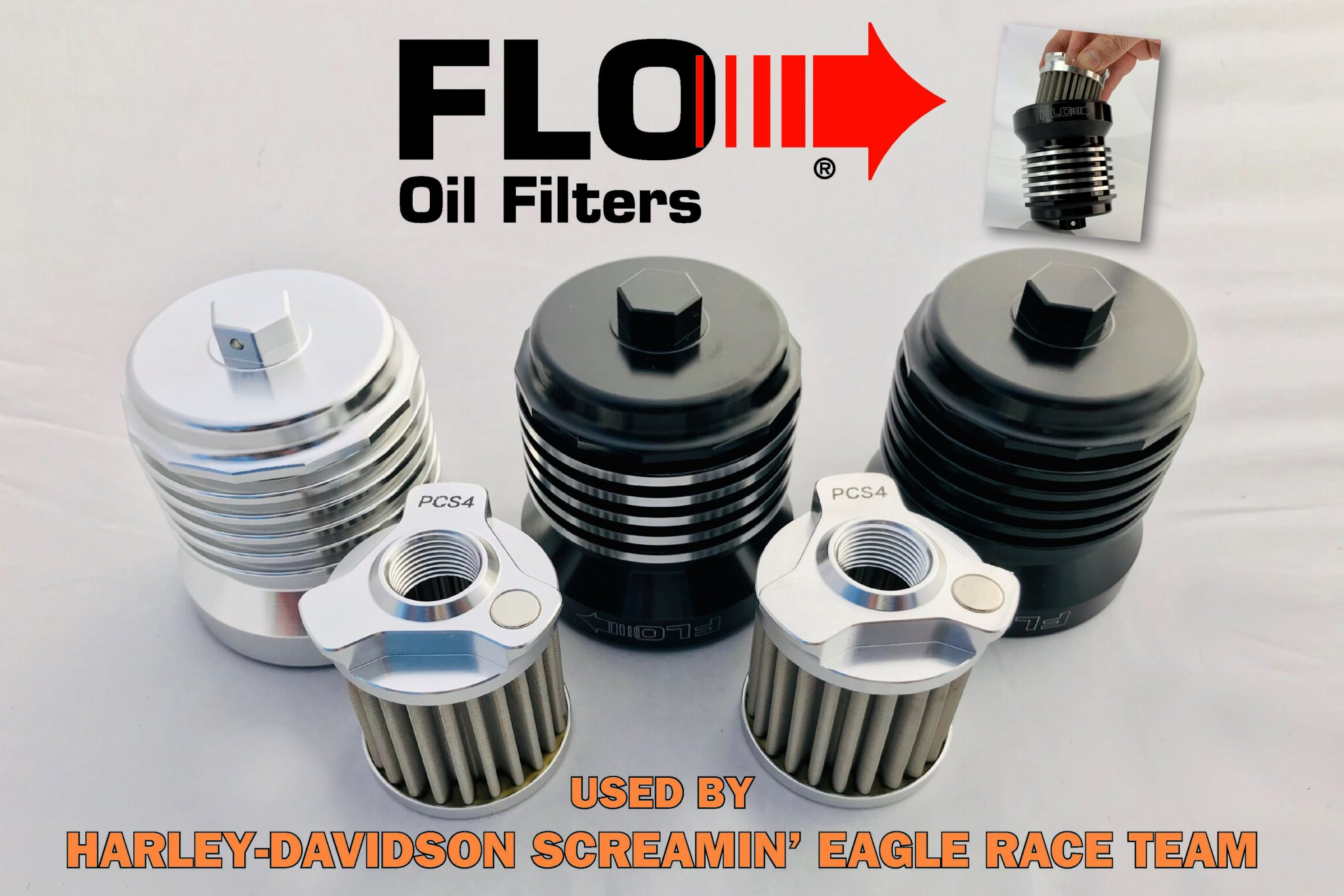 FLO Oil Filter for 1991-2025 Harley Davidson EVO, Twin Cam, & M8 ...